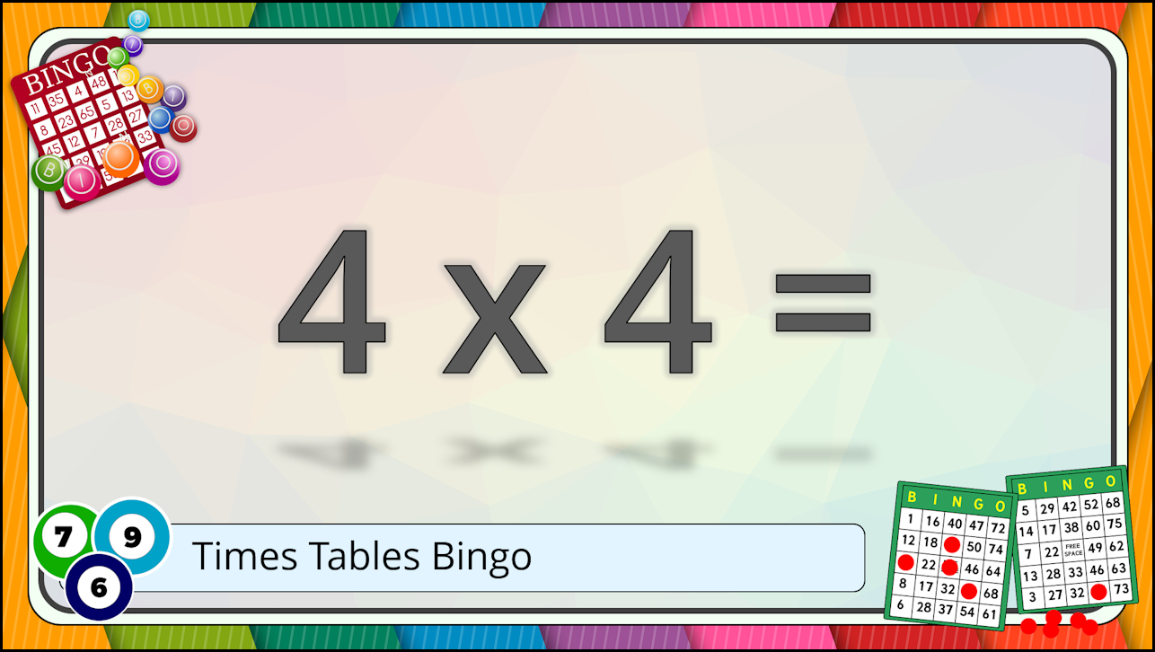 4x Table Bingo Game - Snappy Maths