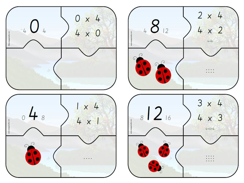 Free 4x Table Worksheets and Games (no sign-up) - Snappy Maths