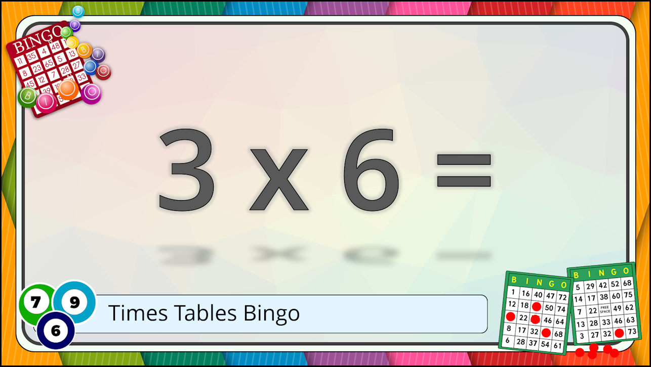 6x Table Bingo Game - Snappy Maths