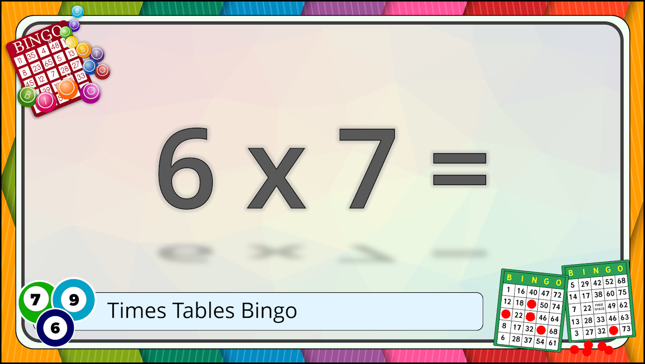 7x Table Bingo Game - Snappy Maths