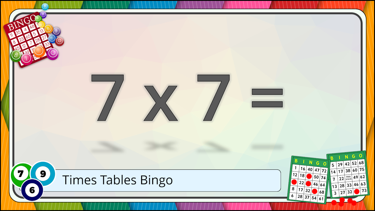 7x Table Bingo Game - Snappy Maths