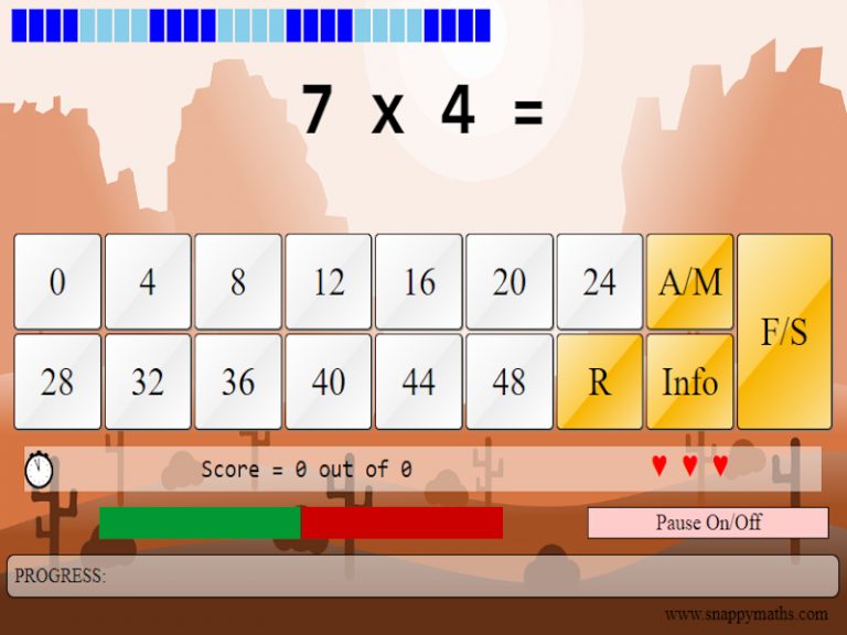 Free 4x Table Worksheets and Games (no sign-up) - Snappy Maths