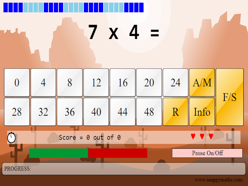 Free 4x Table Worksheets and Games (no sign-up) - Snappy Maths