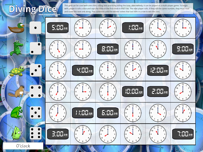 Time Worksheets, Games and Resources - Snappy Maths