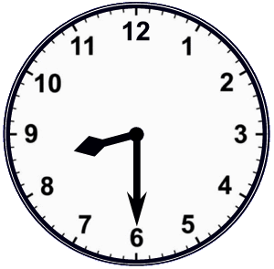 O'clock & Half Past (Read Analogue, Write Digital)